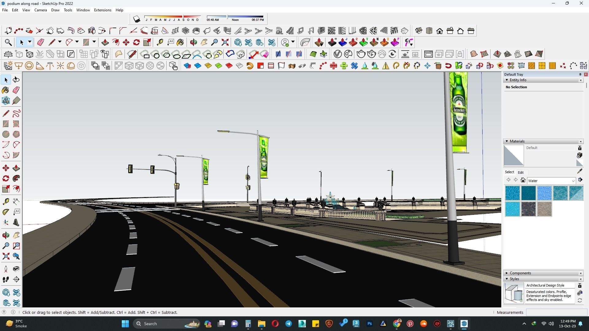 Asphalt Road Section Free 3d Model 3D model | CGTrader
