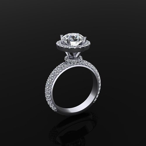 Engagement Ring 3D model 3D printable | CGTrader