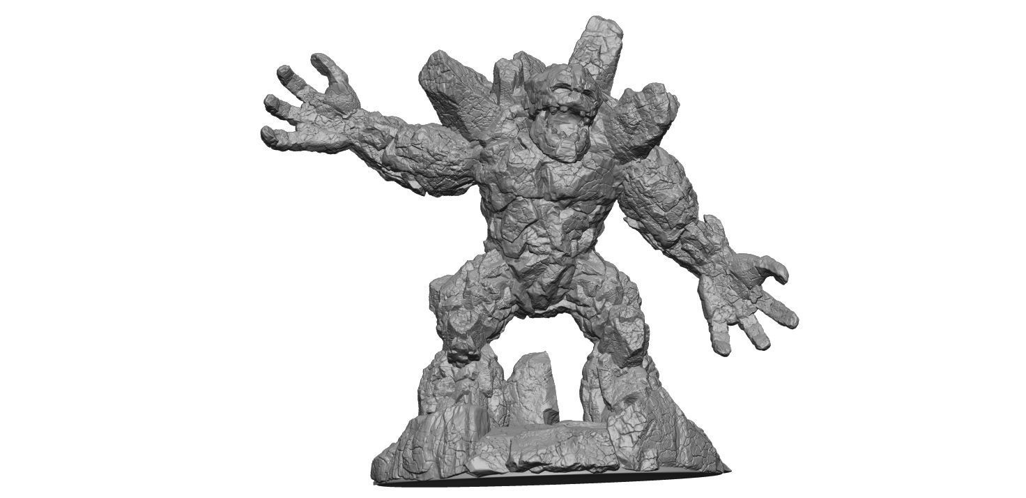 Golem attack 3D model 3D printable | CGTrader