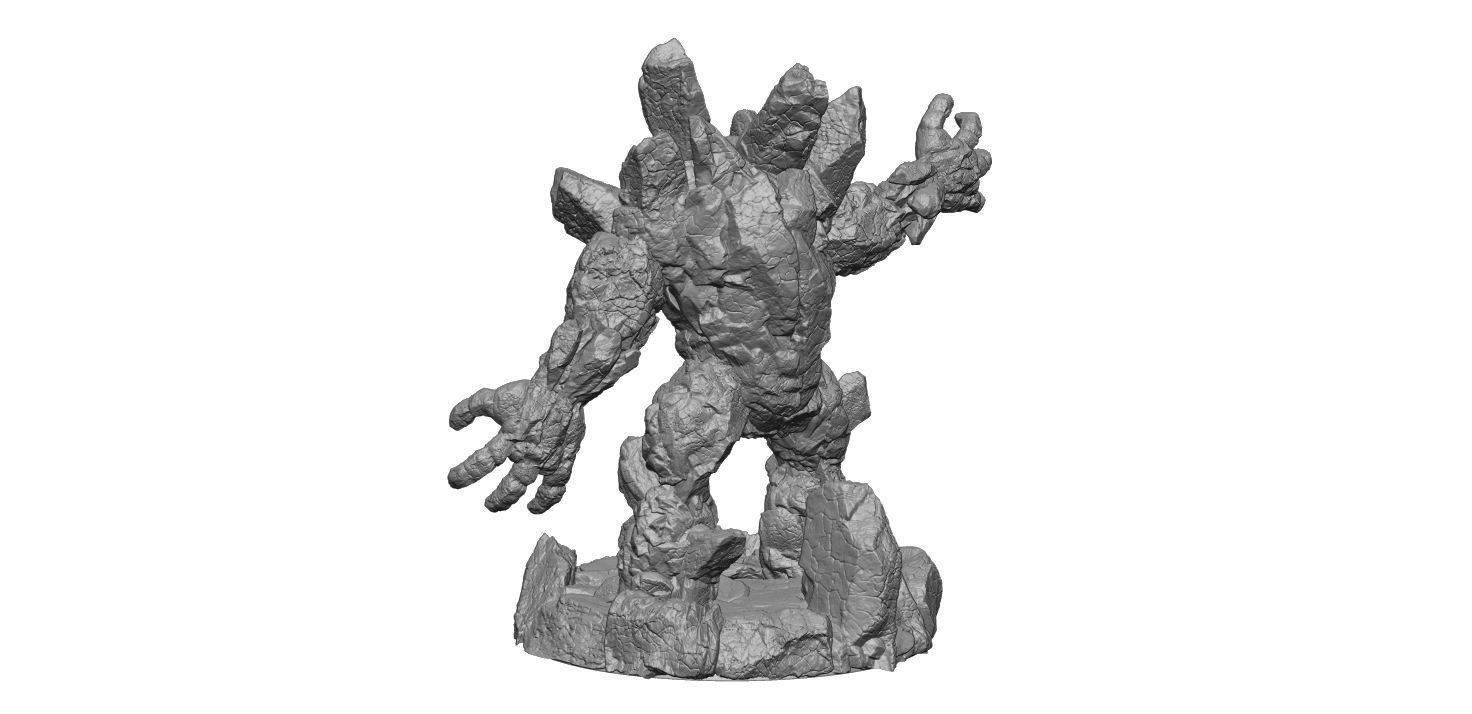 Golem attack 3D model 3D printable | CGTrader