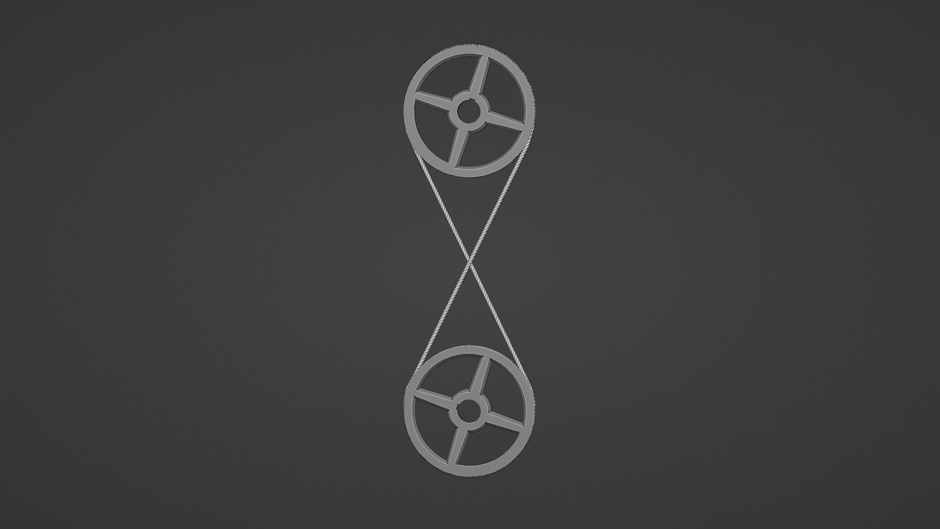 Mechanical Pulley Animated 2 3D model animated | CGTrader