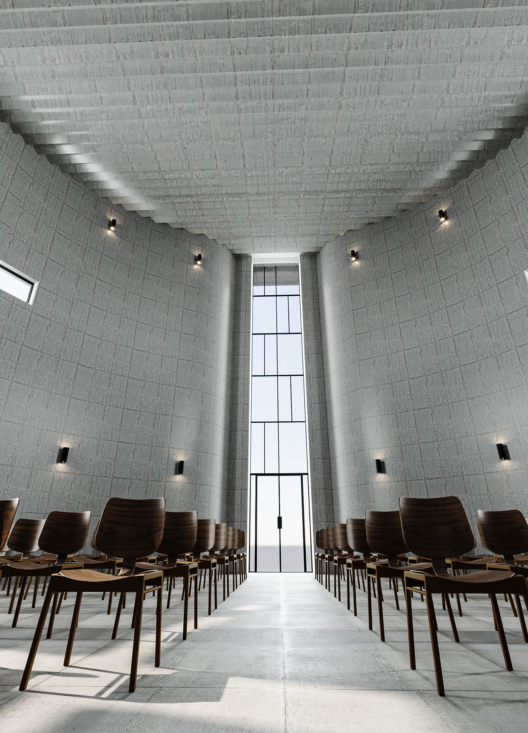 3D model Modern Church With Interior VR / AR / low-poly | CGTrader