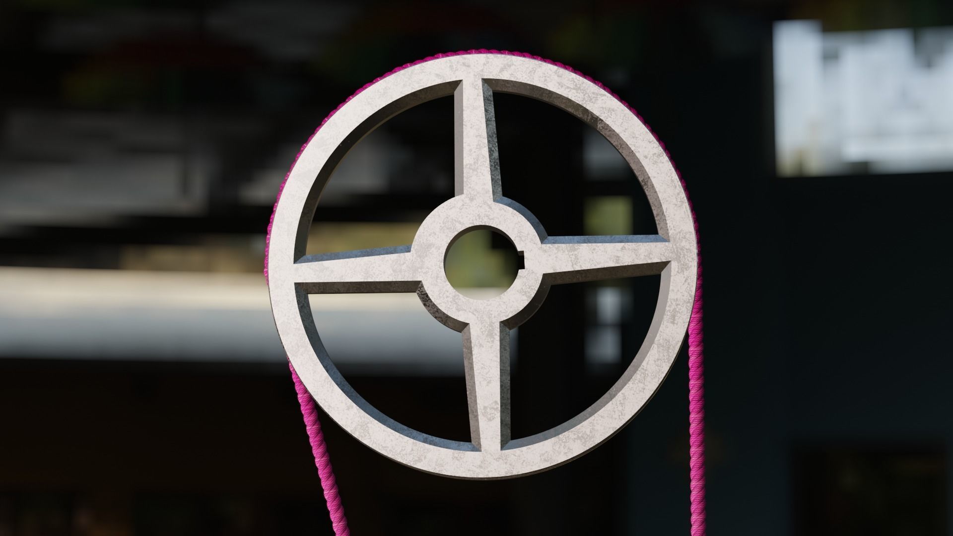 Mechanical Pulley Animated 4 3D model animated | CGTrader