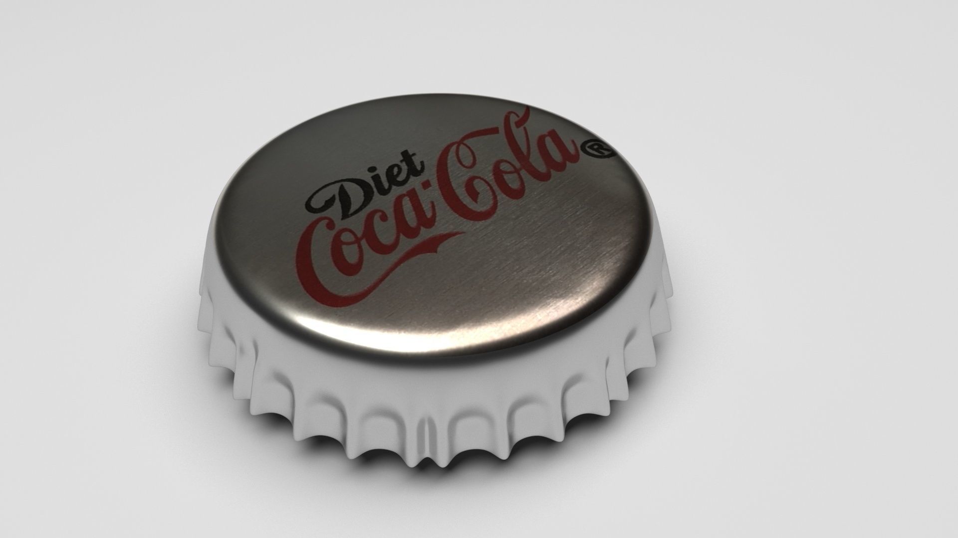 Coca Cola Light Bottle Cap 3D model | CGTrader