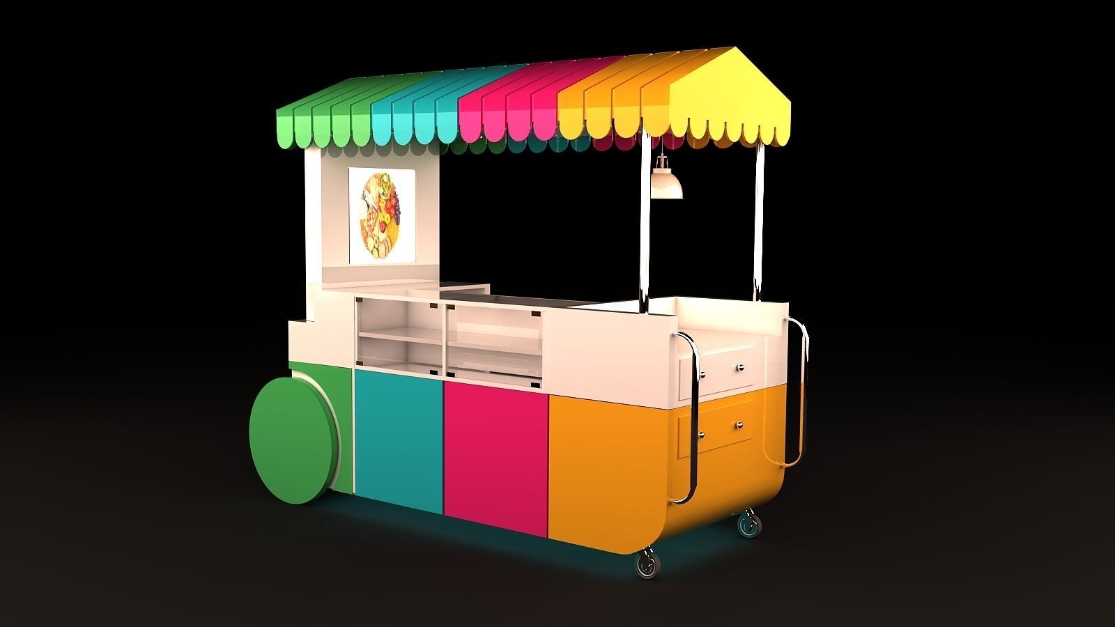 Event stall booth 3D model | CGTrader