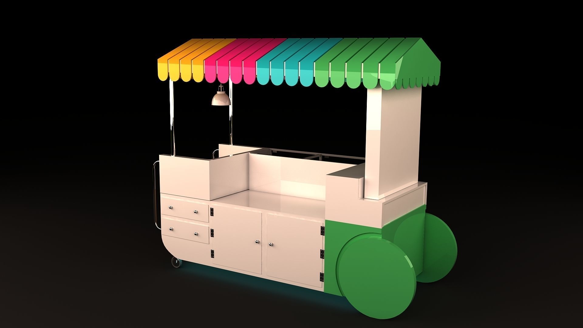Event stall booth 3D model | CGTrader