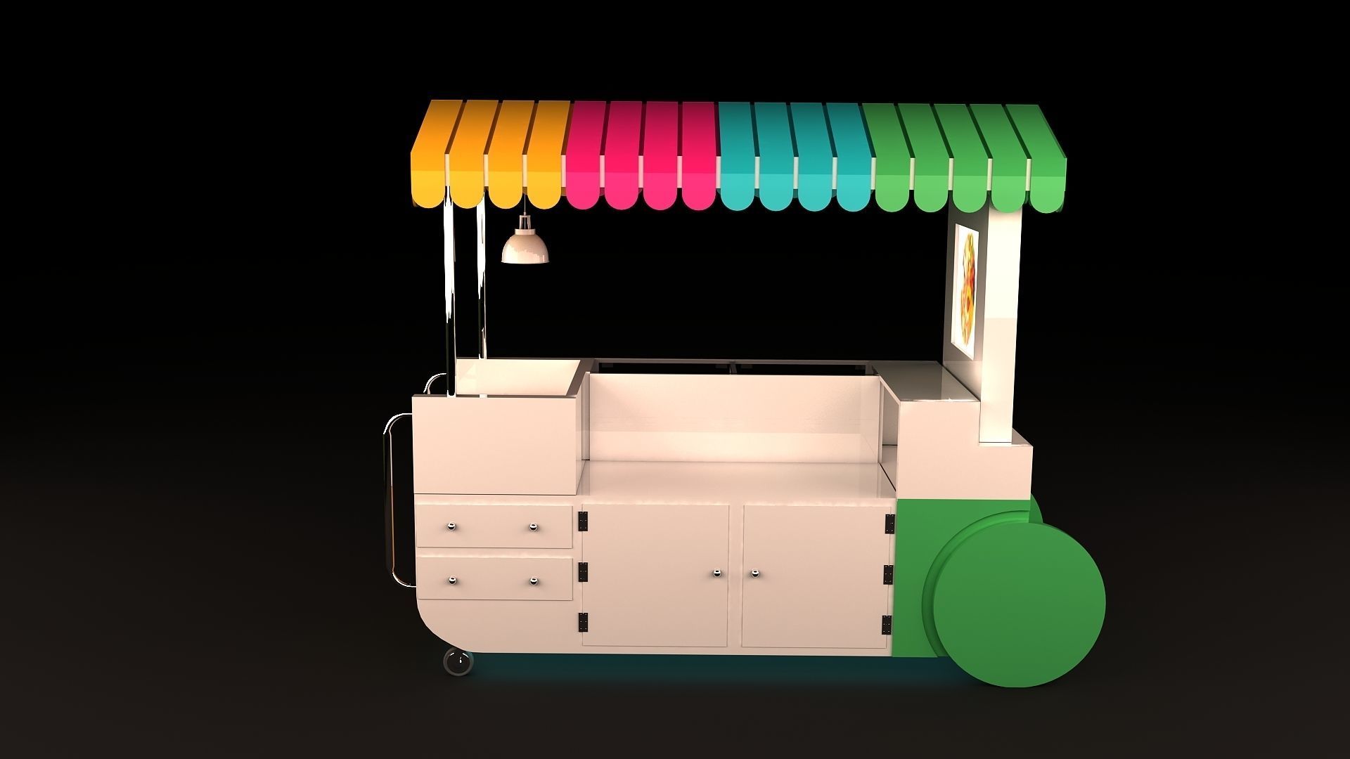 Event stall booth 3D model | CGTrader
