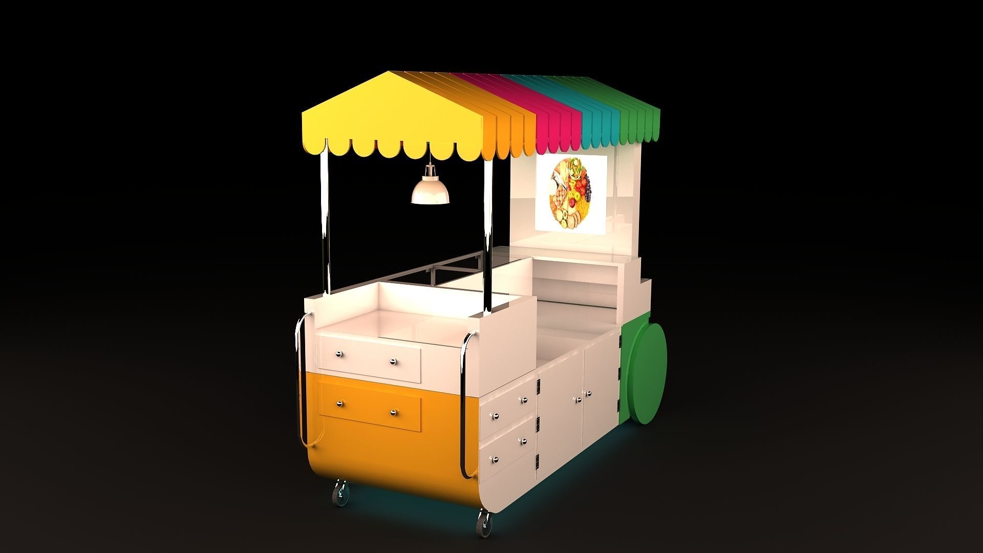 Event stall booth 3D model | CGTrader