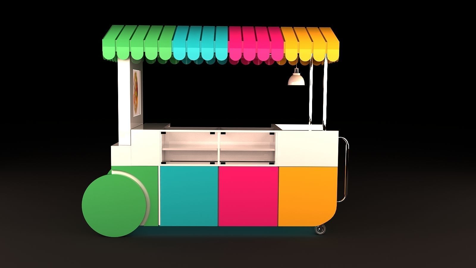 Event stall booth 3D model | CGTrader