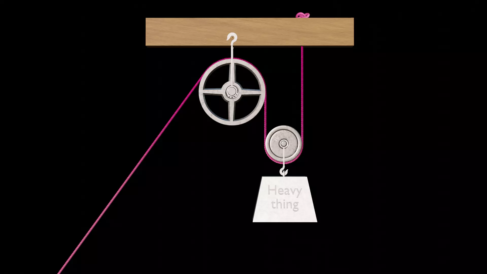 Mechanical Pulley Animated 6 3D model animated | CGTrader