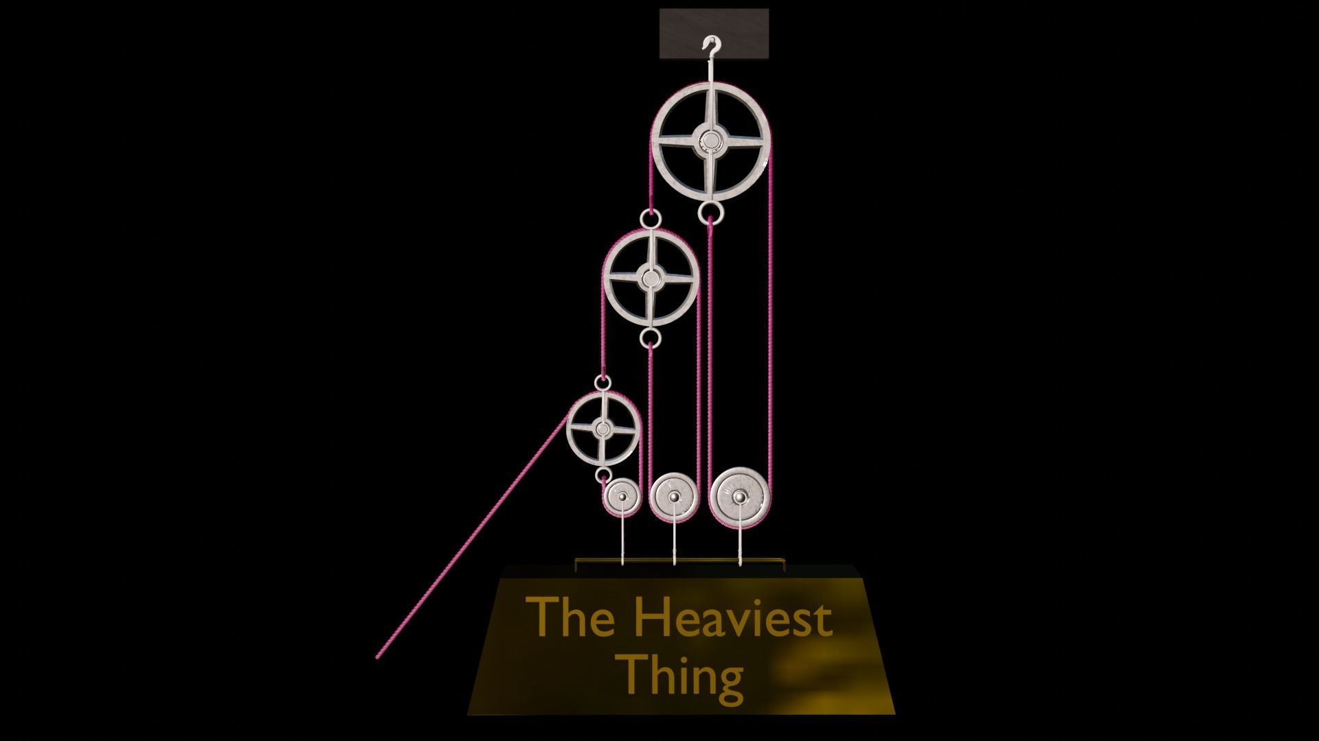 Mechanical Pulley Animated 9 3D model animated | CGTrader