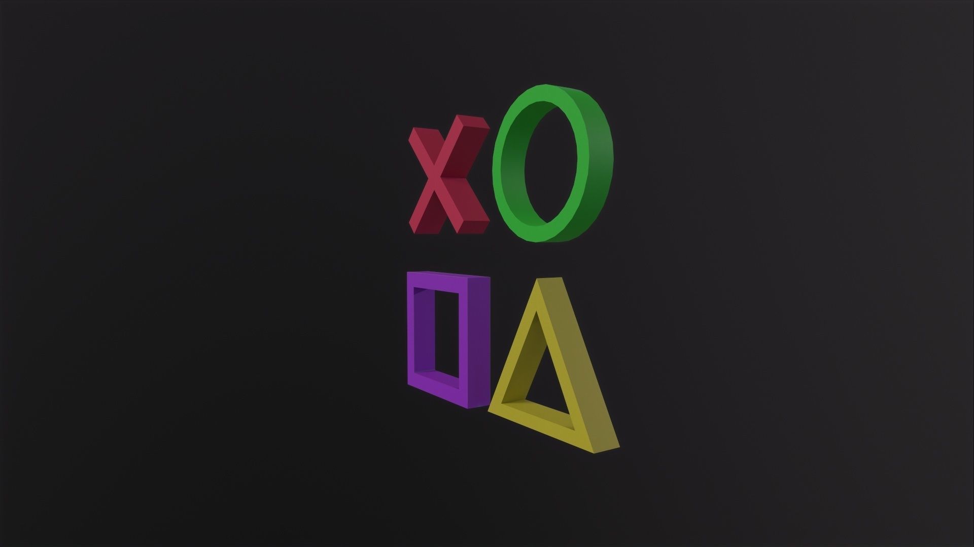 3D model Playstation Button Symbols 3D Model VR / AR / low-poly | CGTrader