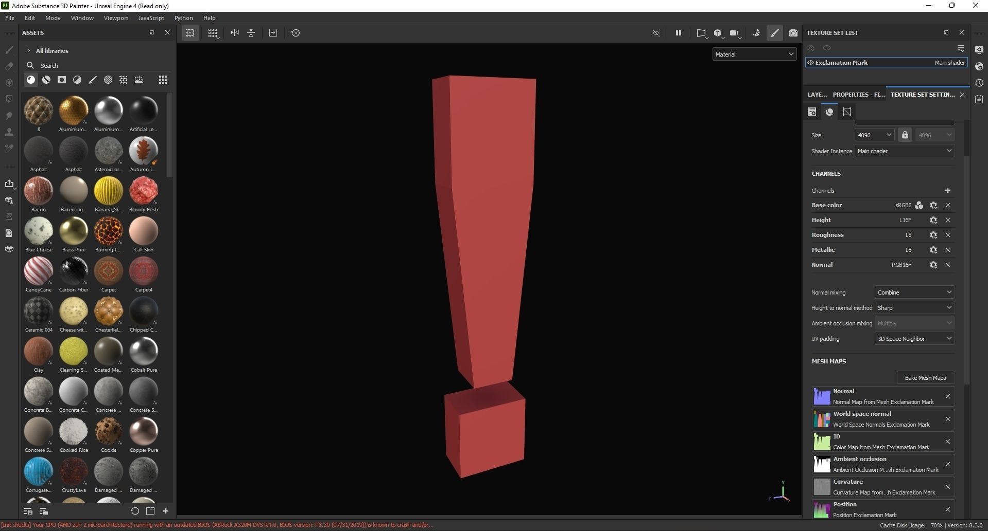 3D model Exclamation Mark 3D Model VR / AR / low-poly | CGTrader