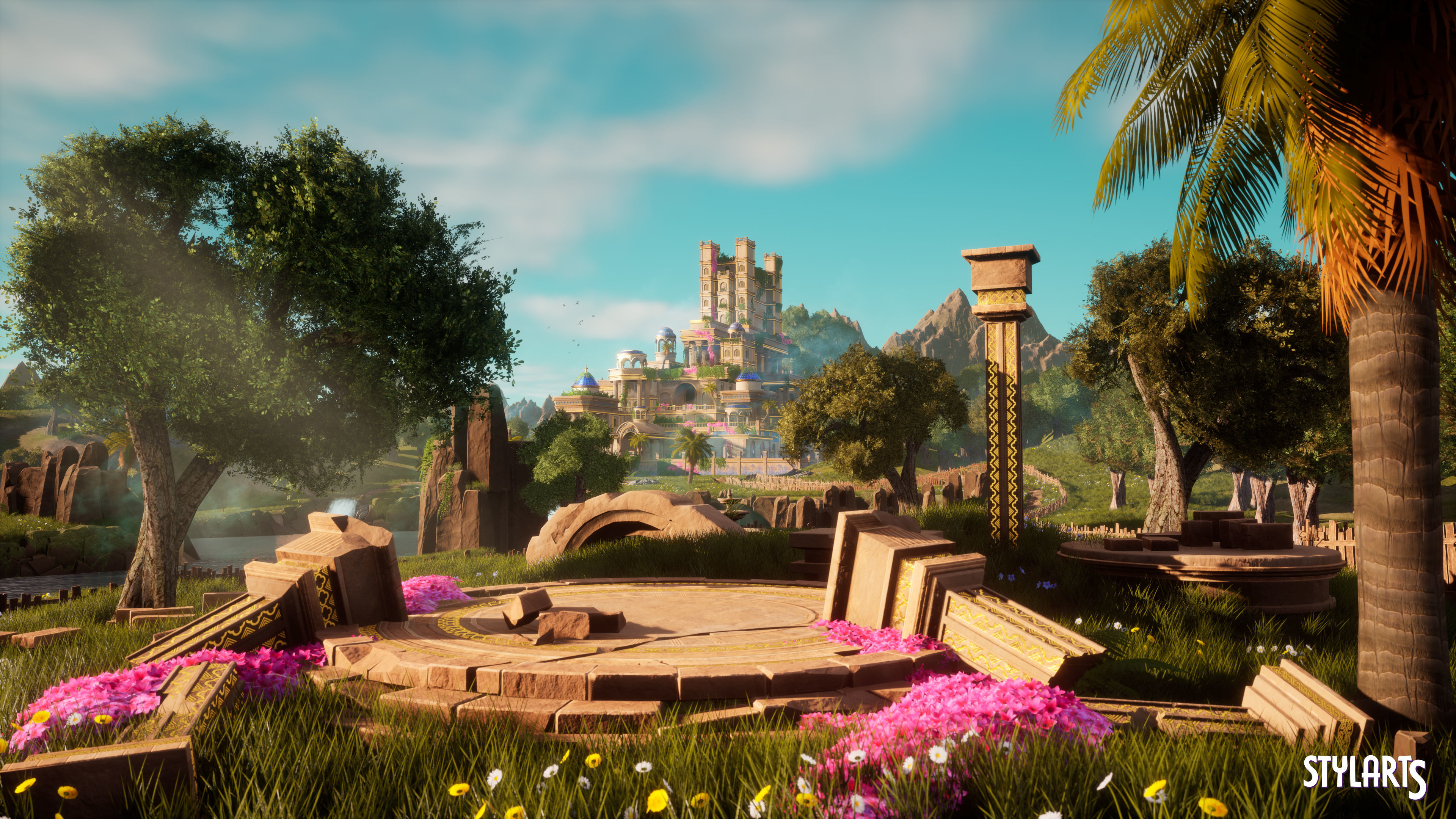 3D model Stylized Paradise Gardens VR / AR / low-poly | CGTrader