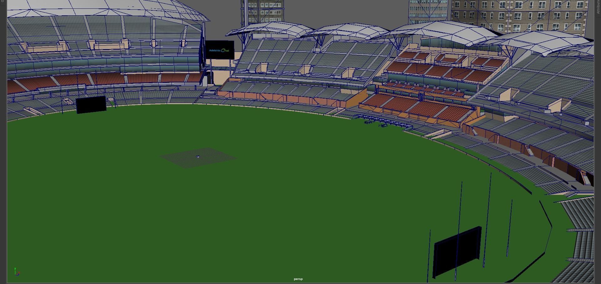 3D model Adelaide Stadium VR / AR / low-poly | CGTrader
