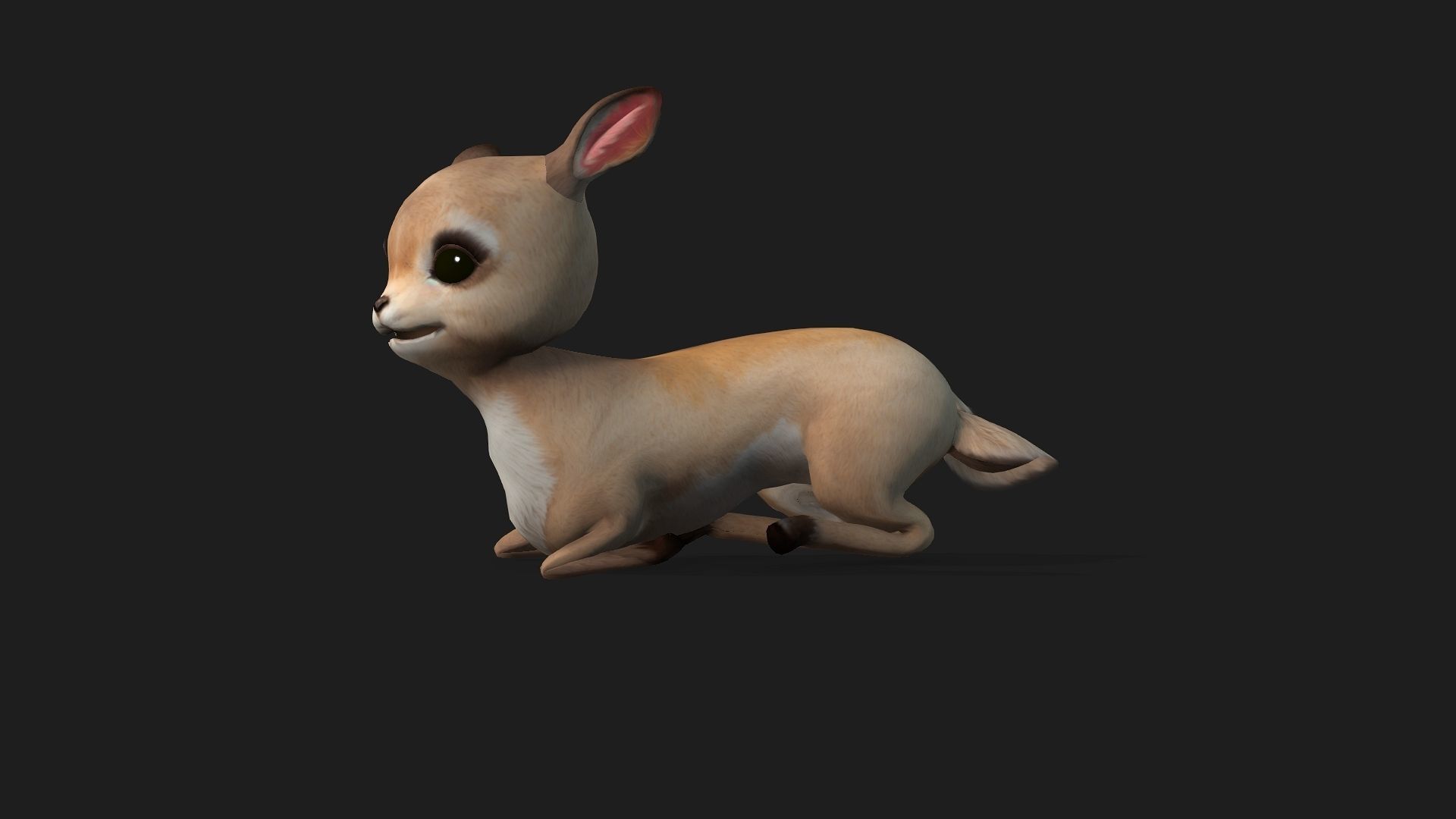 Fawn A3 free 3D model animated rigged | CGTrader
