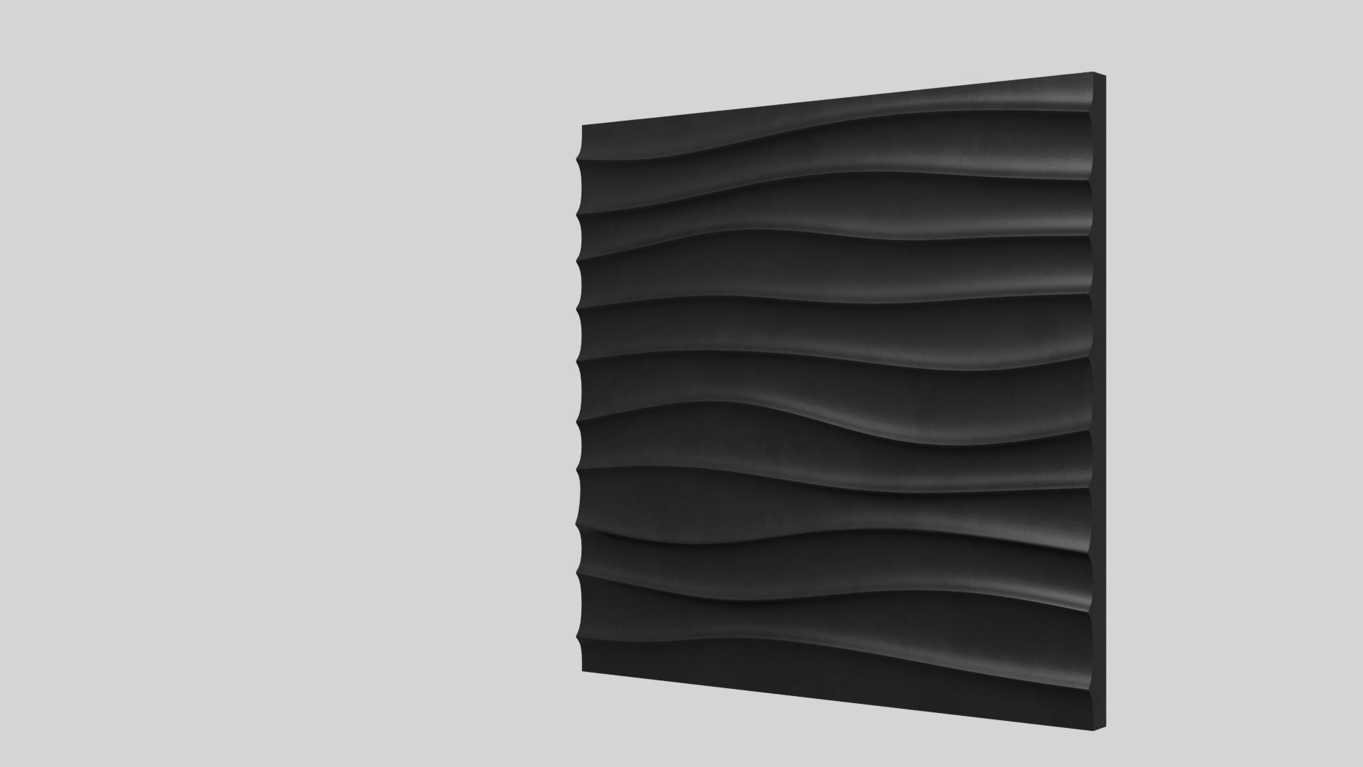 3D model Wave Panel decoration VR / AR / low-poly | CGTrader