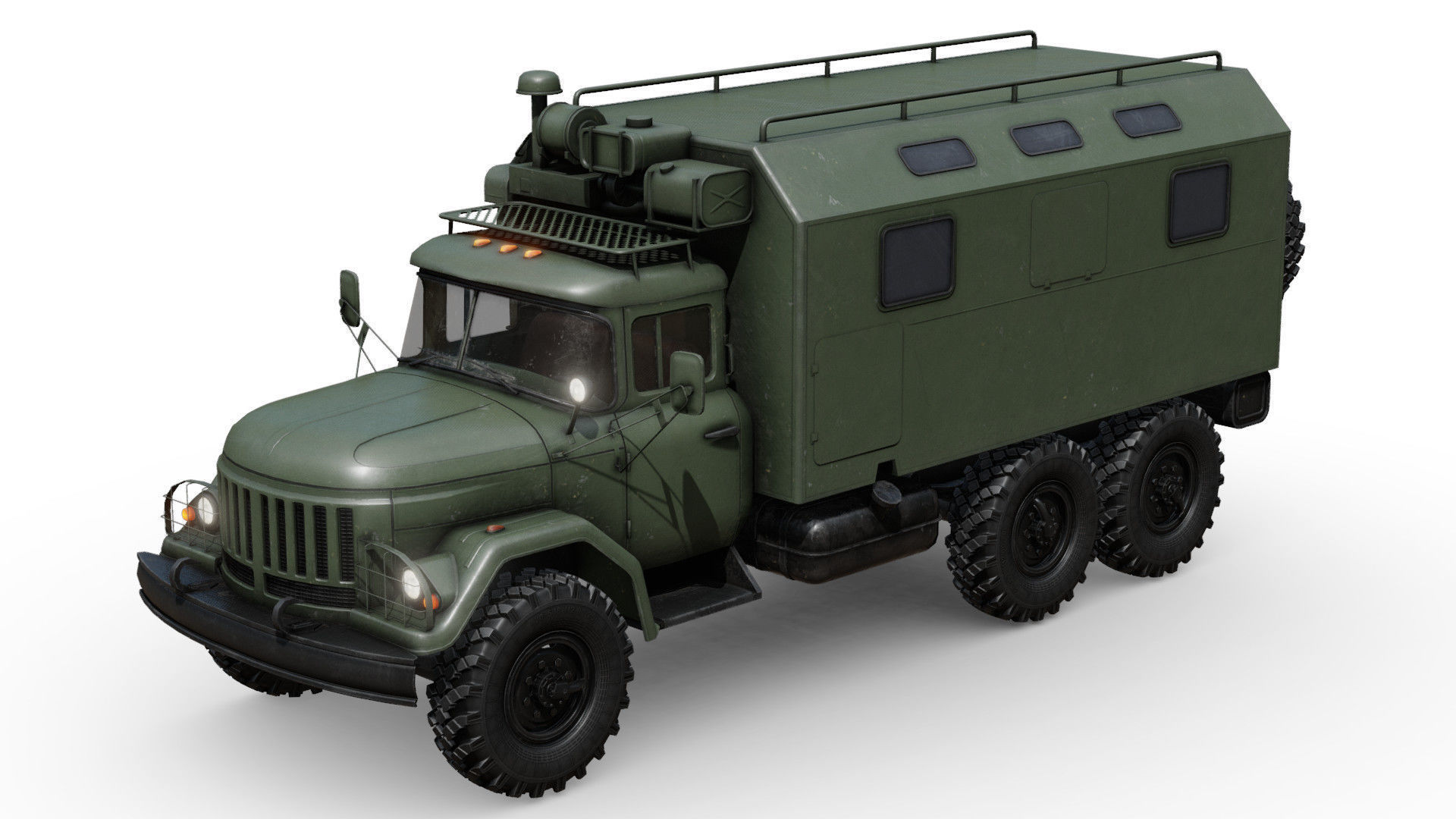 3D model Soviet Army Command Vehicle VR / AR / low-poly | CGTrader