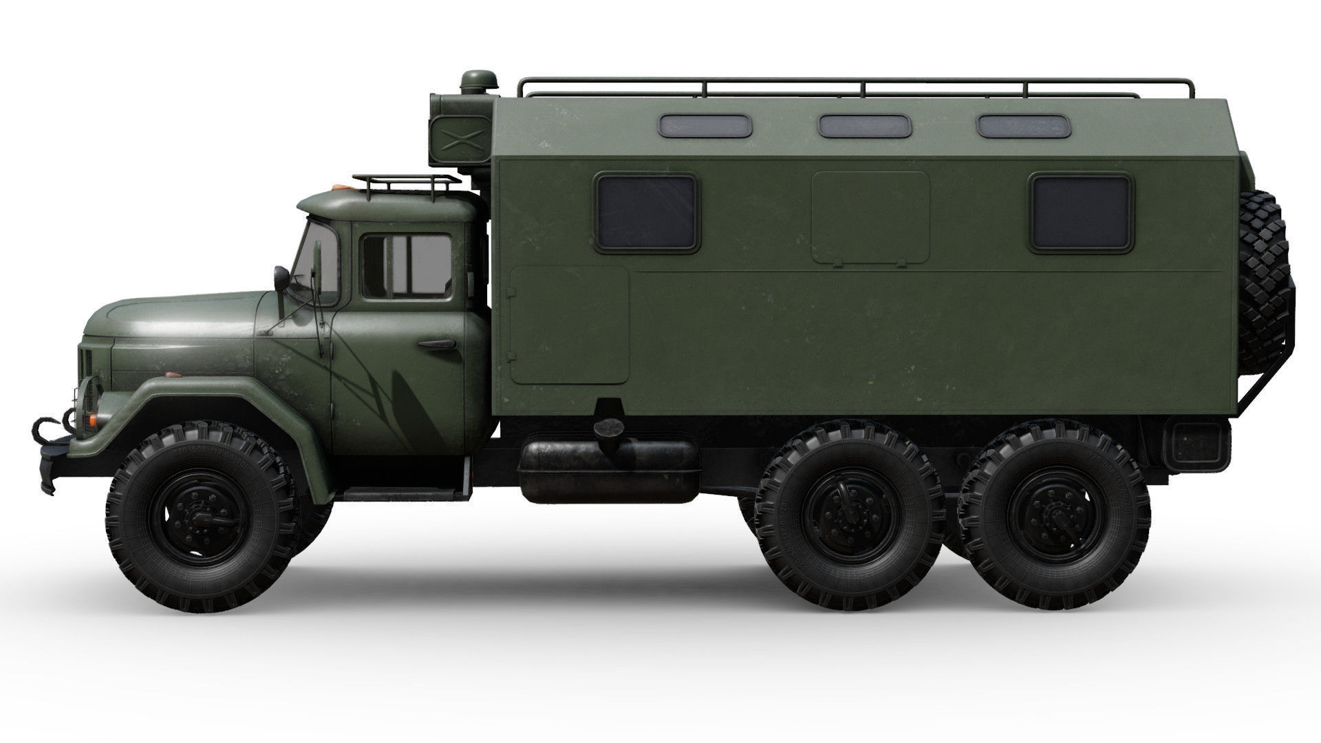 3D model Soviet Army Command Vehicle VR / AR / low-poly | CGTrader