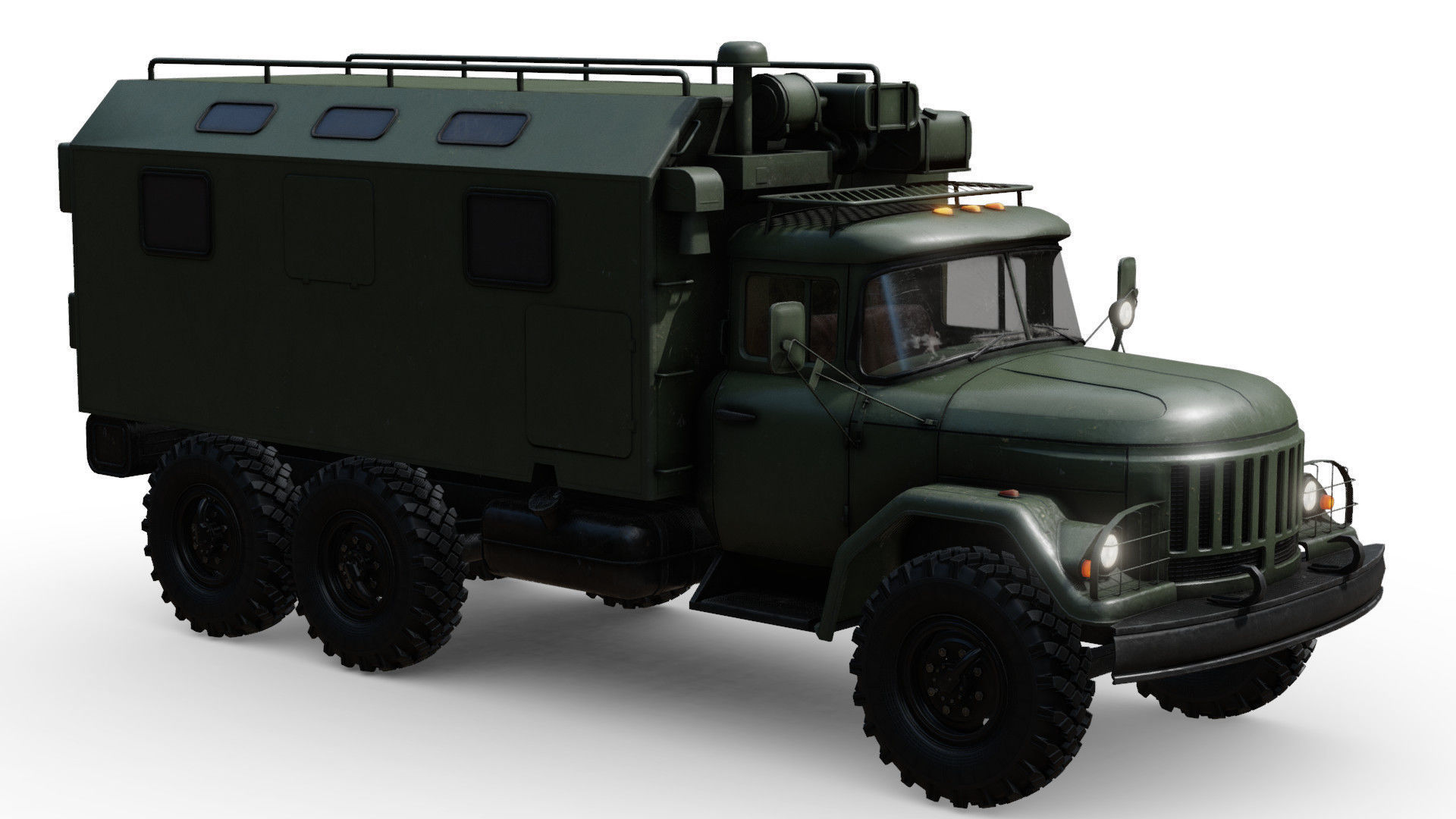 3D model Soviet Army Command Vehicle VR / AR / low-poly | CGTrader