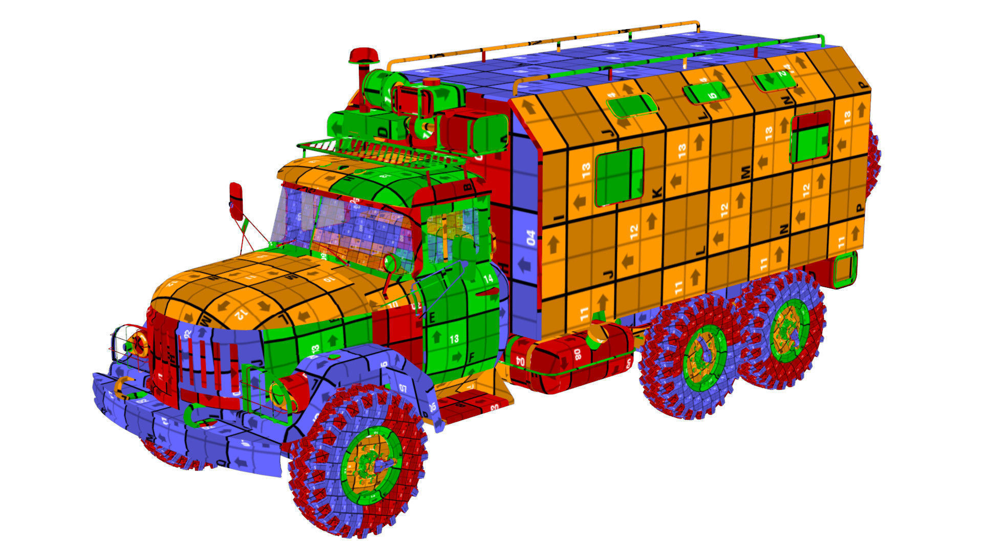 3D model Soviet Army Command Vehicle VR / AR / low-poly | CGTrader