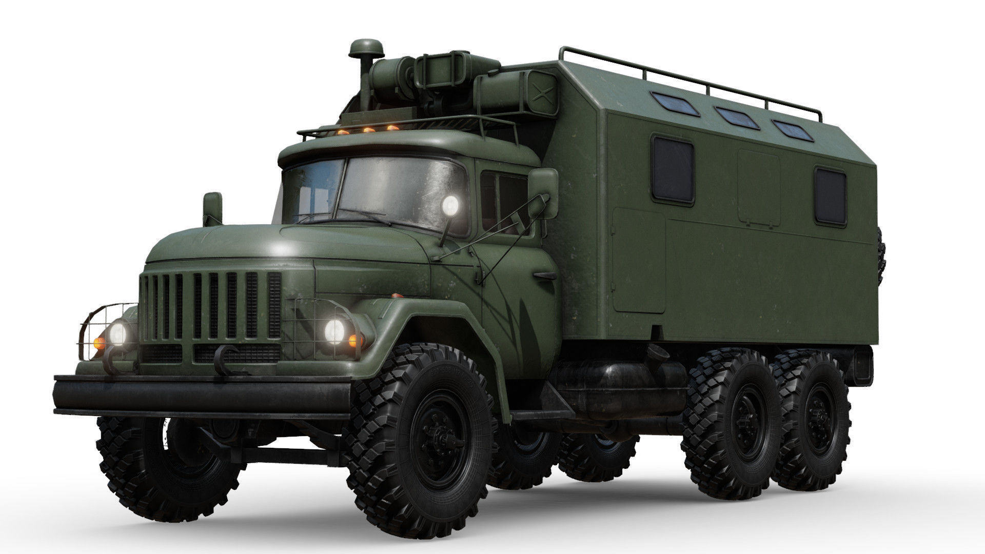 3D model Soviet Army Command Vehicle VR / AR / low-poly | CGTrader