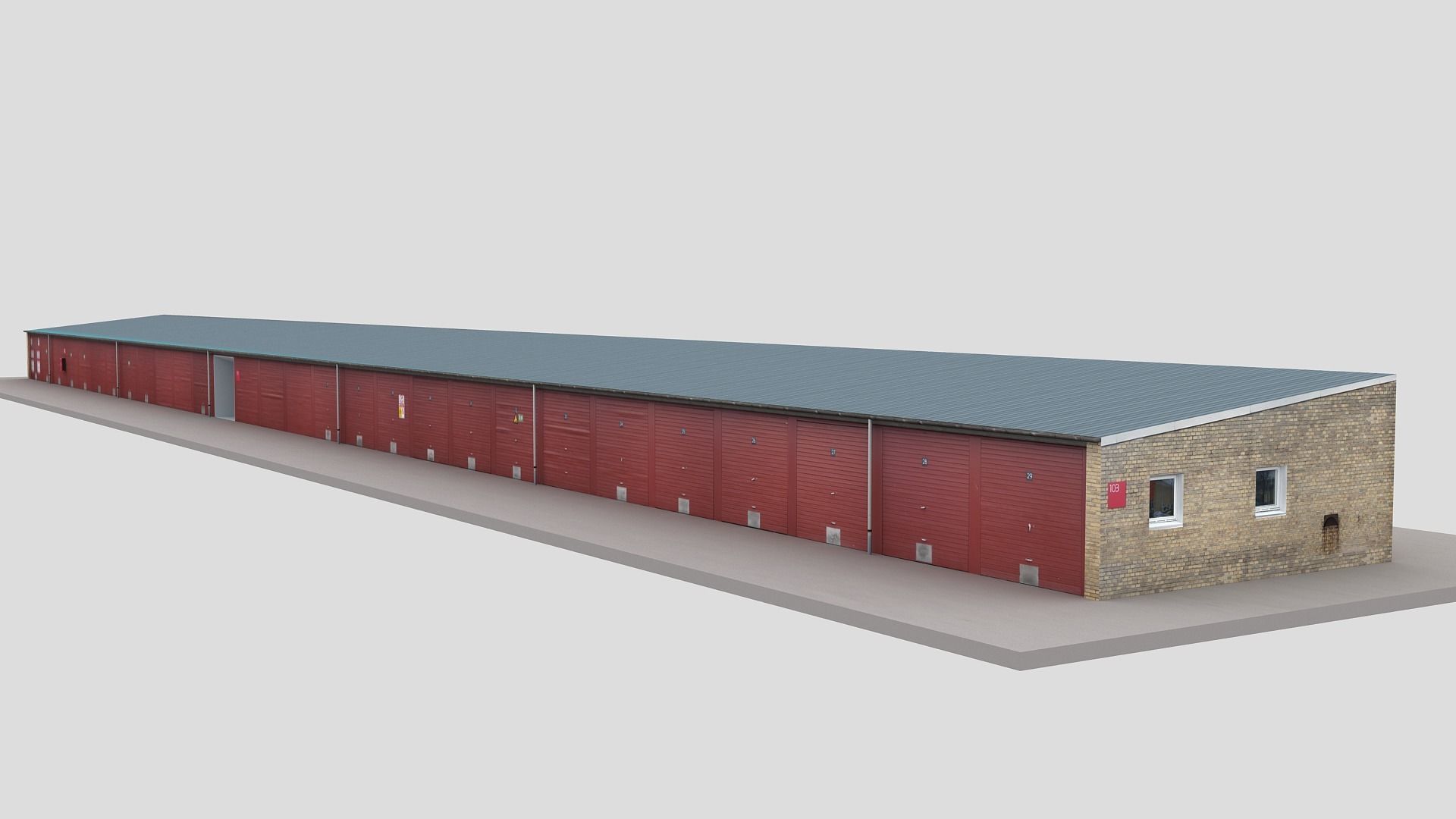 3D model Realistic European City Block Building 38 VR / AR / low-poly ...