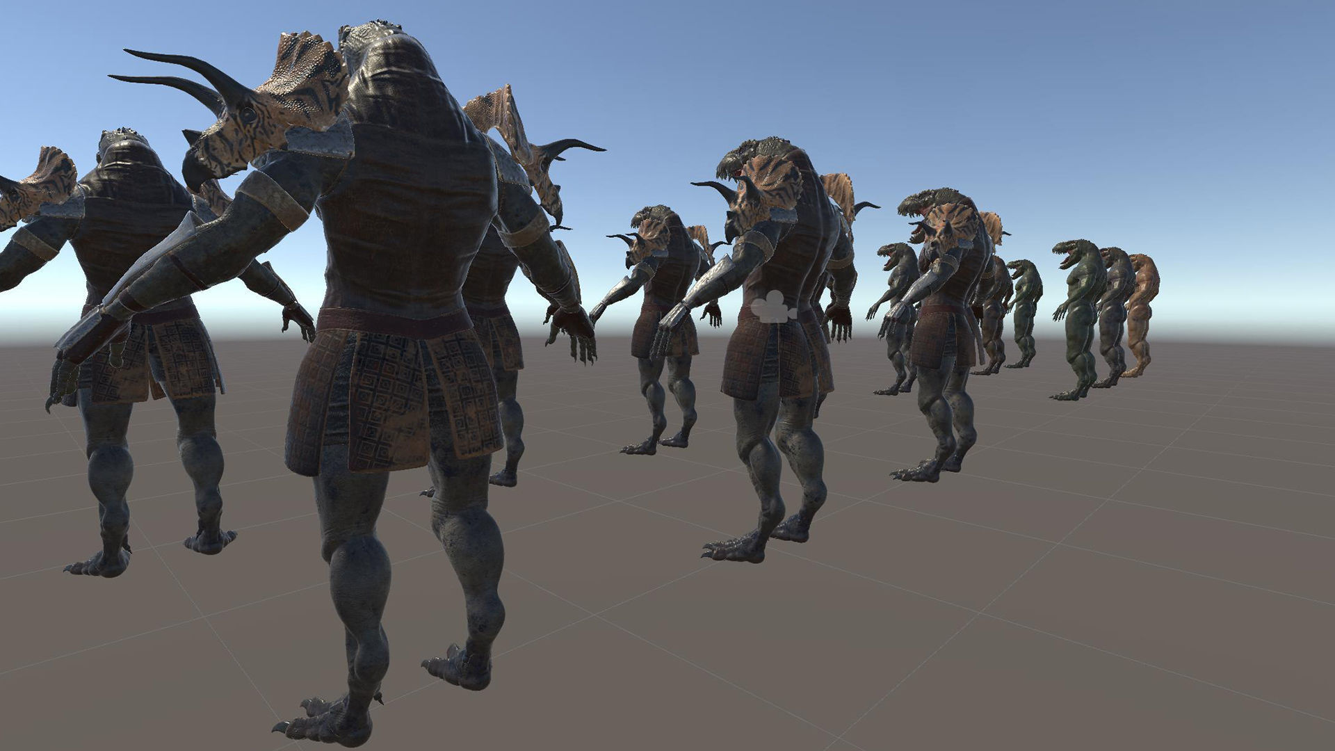 3D model Theropod Rex Man - Unreal Engine and Unity Projects VR / AR ...