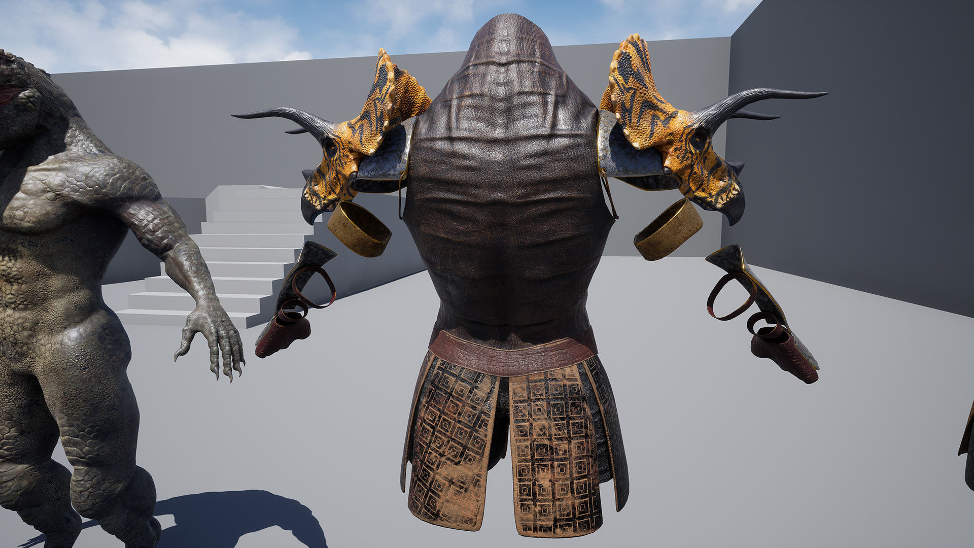 3D model Theropod Rex Man - Unreal Engine and Unity Projects VR / AR ...