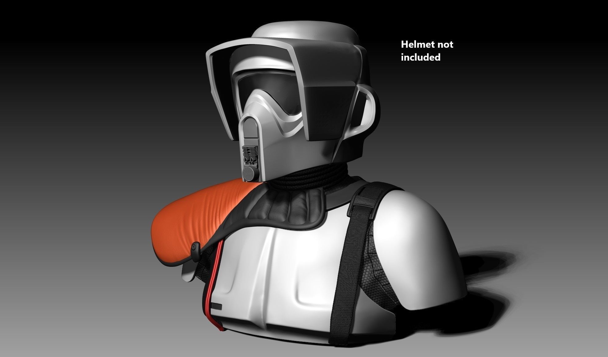 Scout Trooper Commander with Pauldron - Stand Helmet 3D model 3D ...