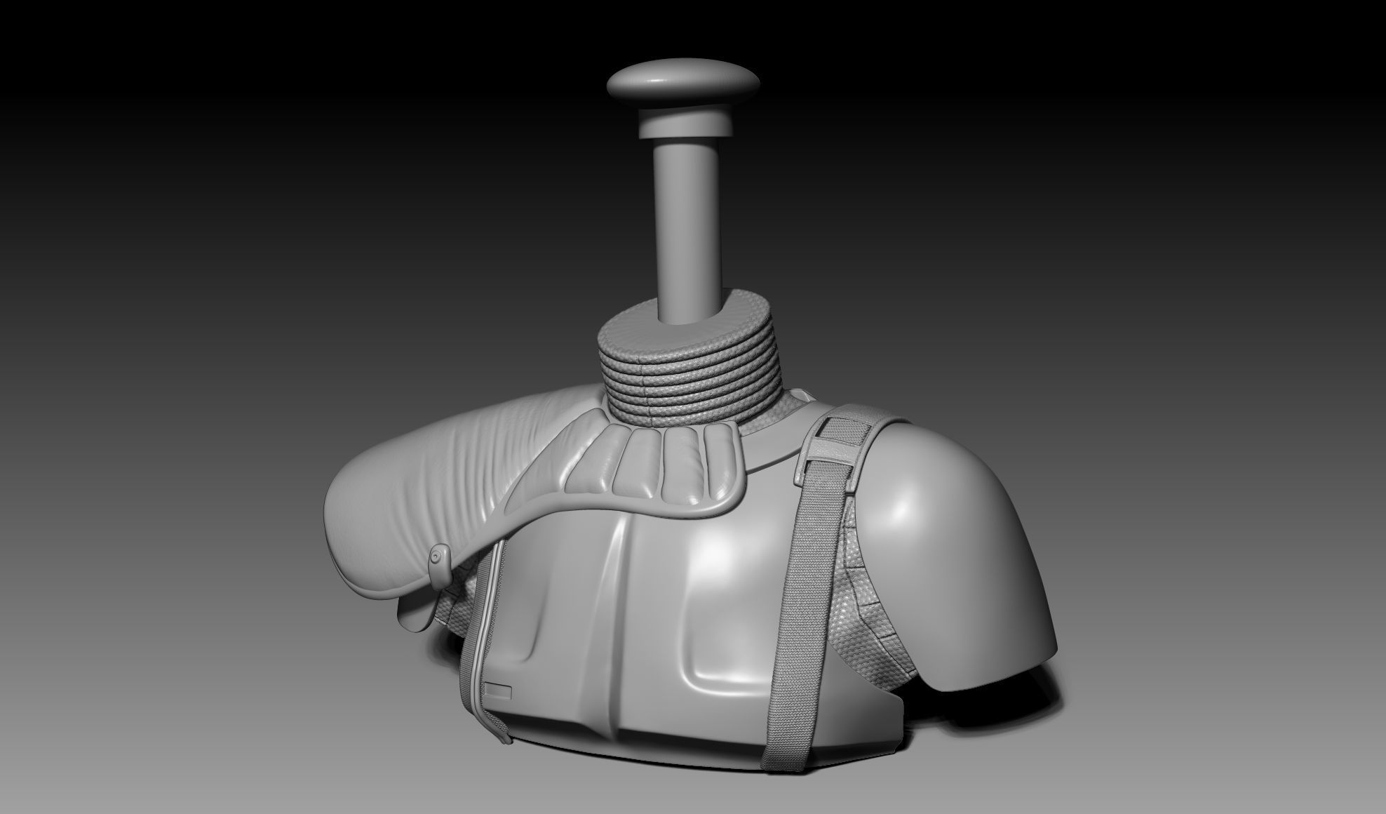 Scout Trooper Commander with Pauldron - Stand Helmet 3D model 3D ...