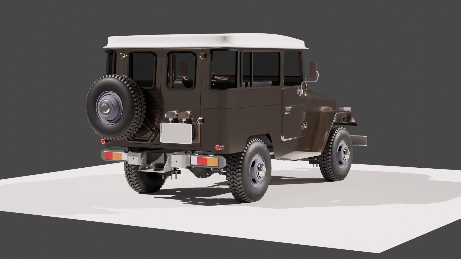 Toyota fj40 Landcruiser 3D model animated rigged | CGTrader