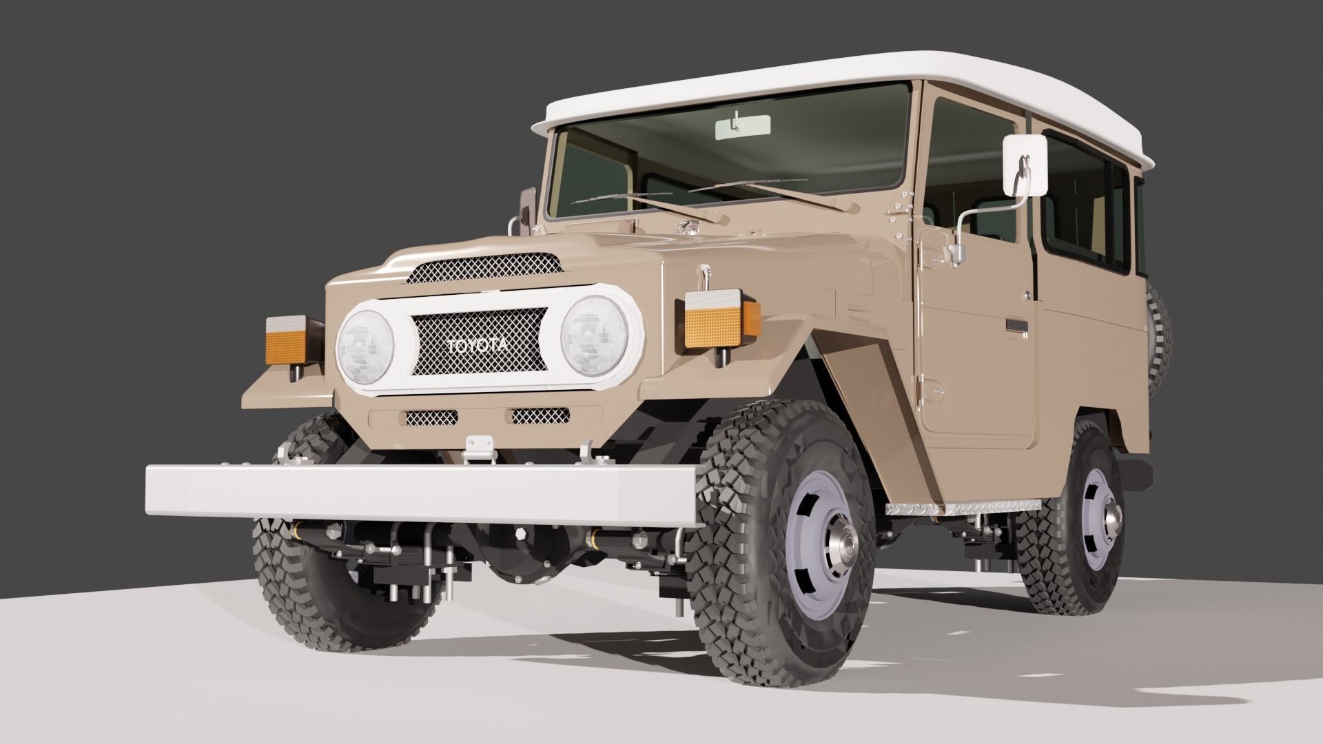 Toyota fj40 Landcruiser 3D model animated rigged | CGTrader