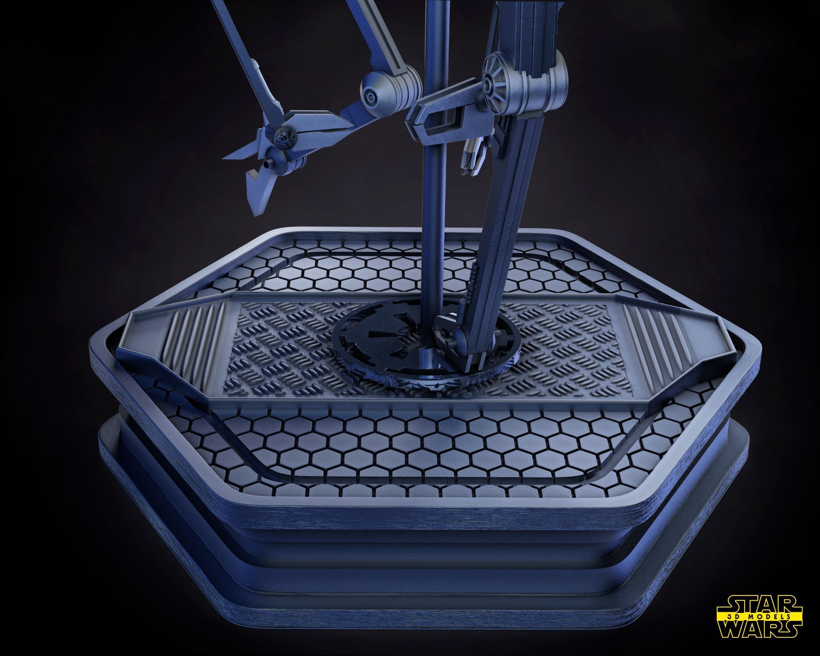 Probe Droid Sculpture Tested for 3D printing 3D model 3D printable ...