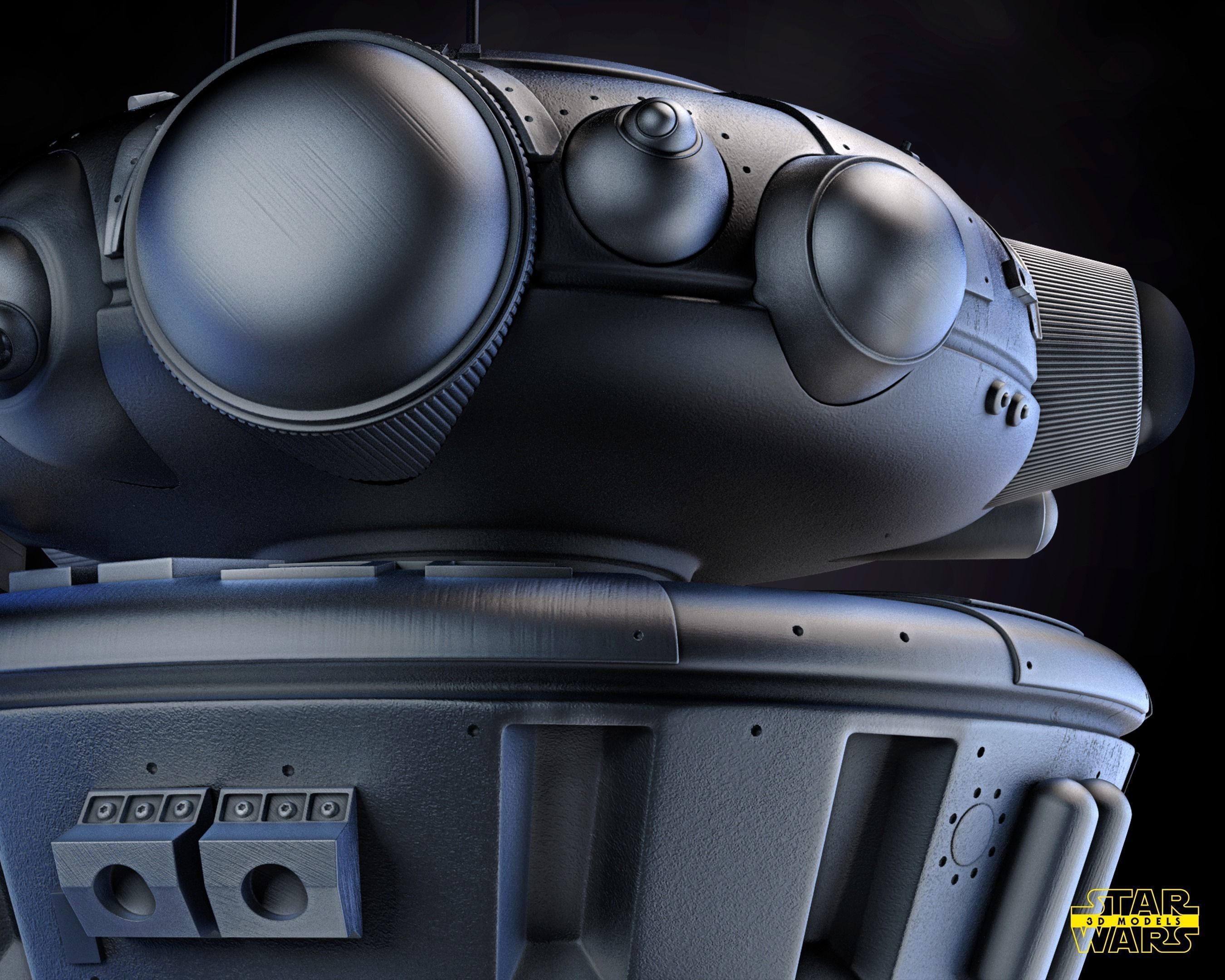 Probe Droid Sculpture Tested for 3D printing 3D model 3D printable ...