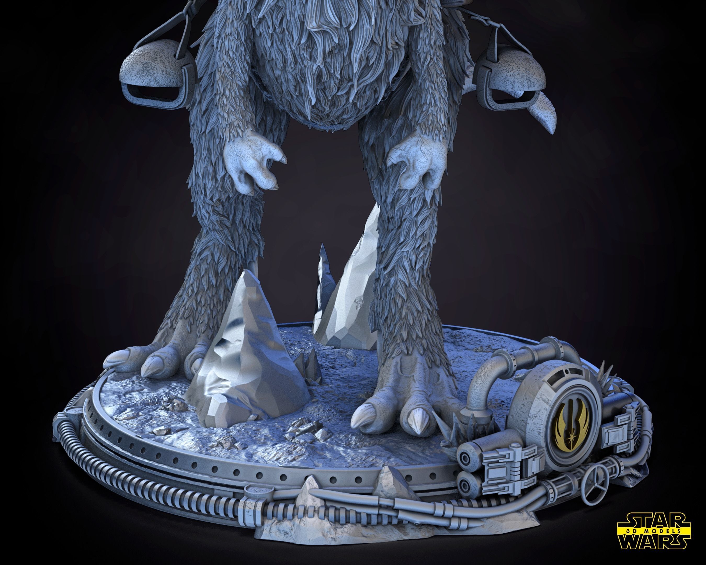 Tauntaun Sculpture Tested for 3D printing 3D model 3D printable | CGTrader
