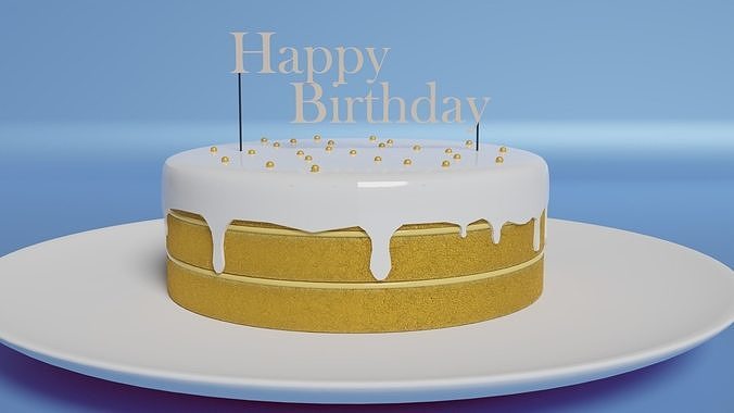 Lowpoly Cake free VR / AR / low-poly 3D model | CGTrader