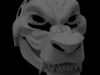 Articulated Grinning Werewolf Mask Head Base 3D model 3D printable ...