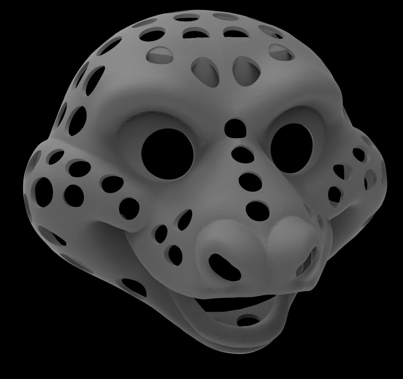 Brown Bat Fursuit Head Base 3D model 3D printable | CGTrader