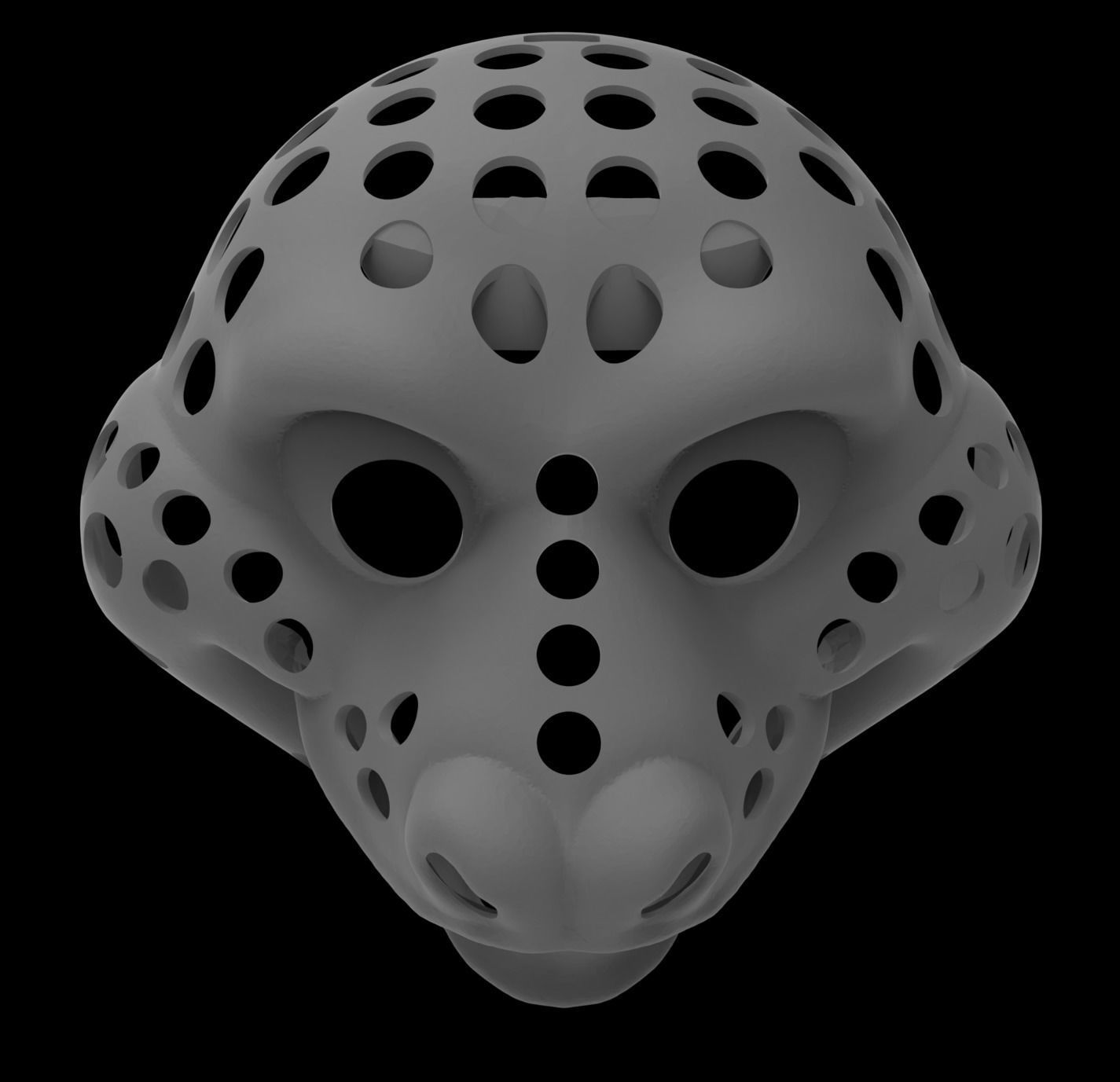 Brown Bat Fursuit Head Base 3D model 3D printable | CGTrader