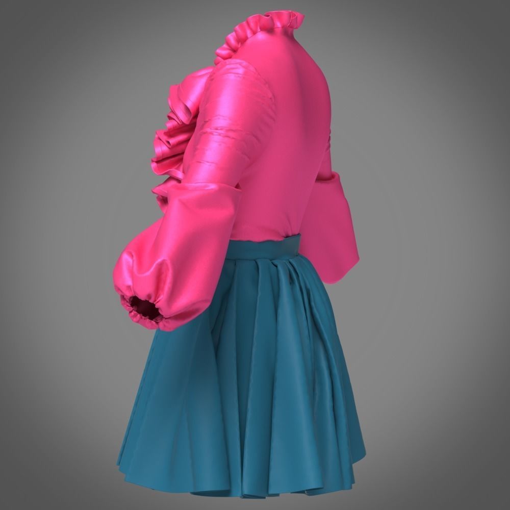 3D womens clothing free 3D model | CGTrader