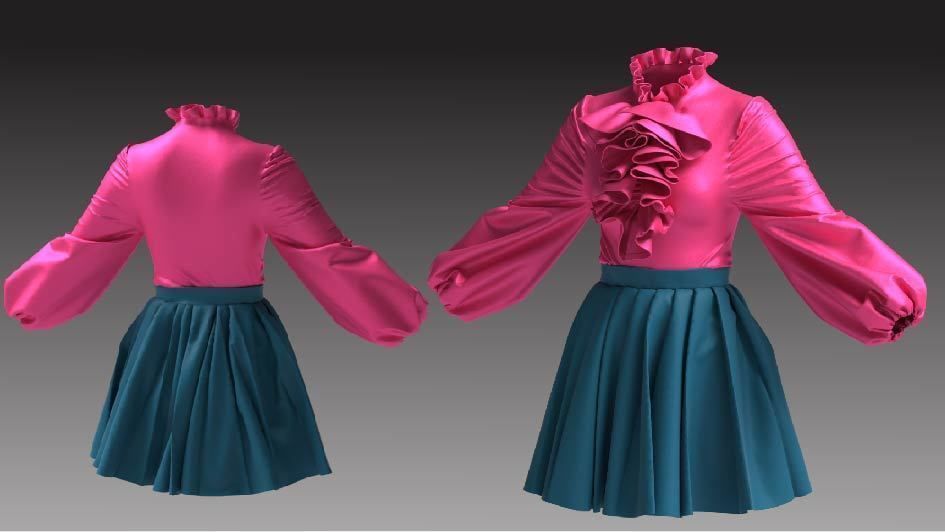 3D womens clothing free 3D model | CGTrader