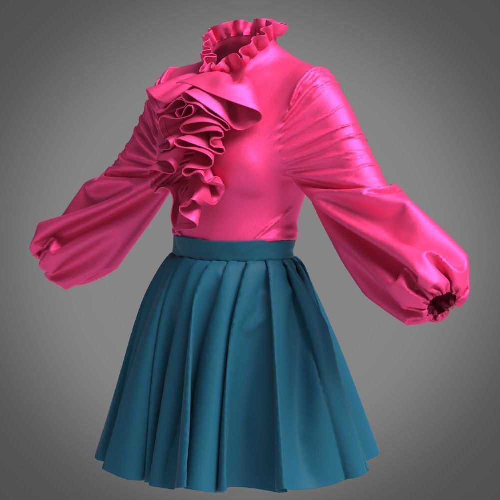 3D womens clothing free 3D model | CGTrader