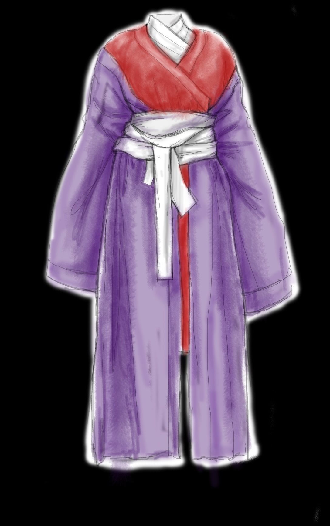 Modest geisha 3D model | CGTrader