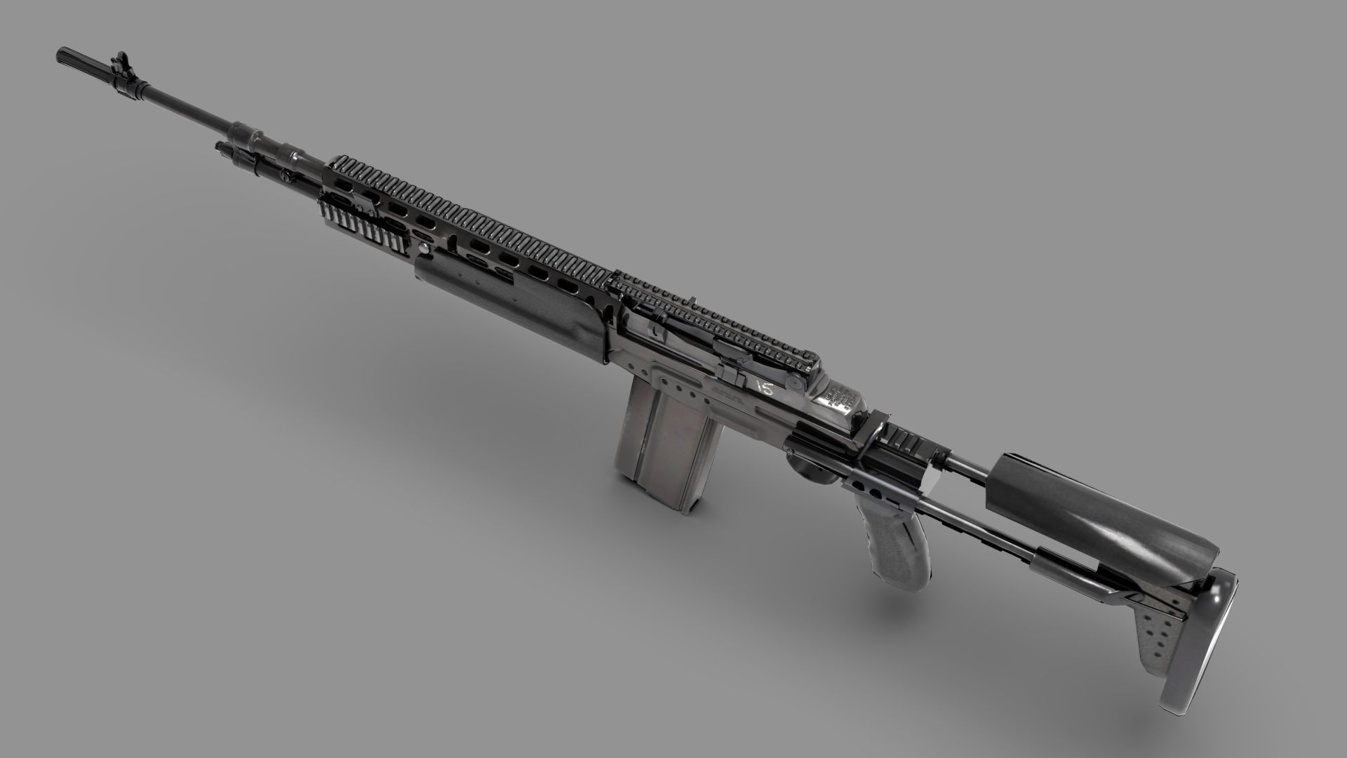 M14 EBR 3D model | CGTrader