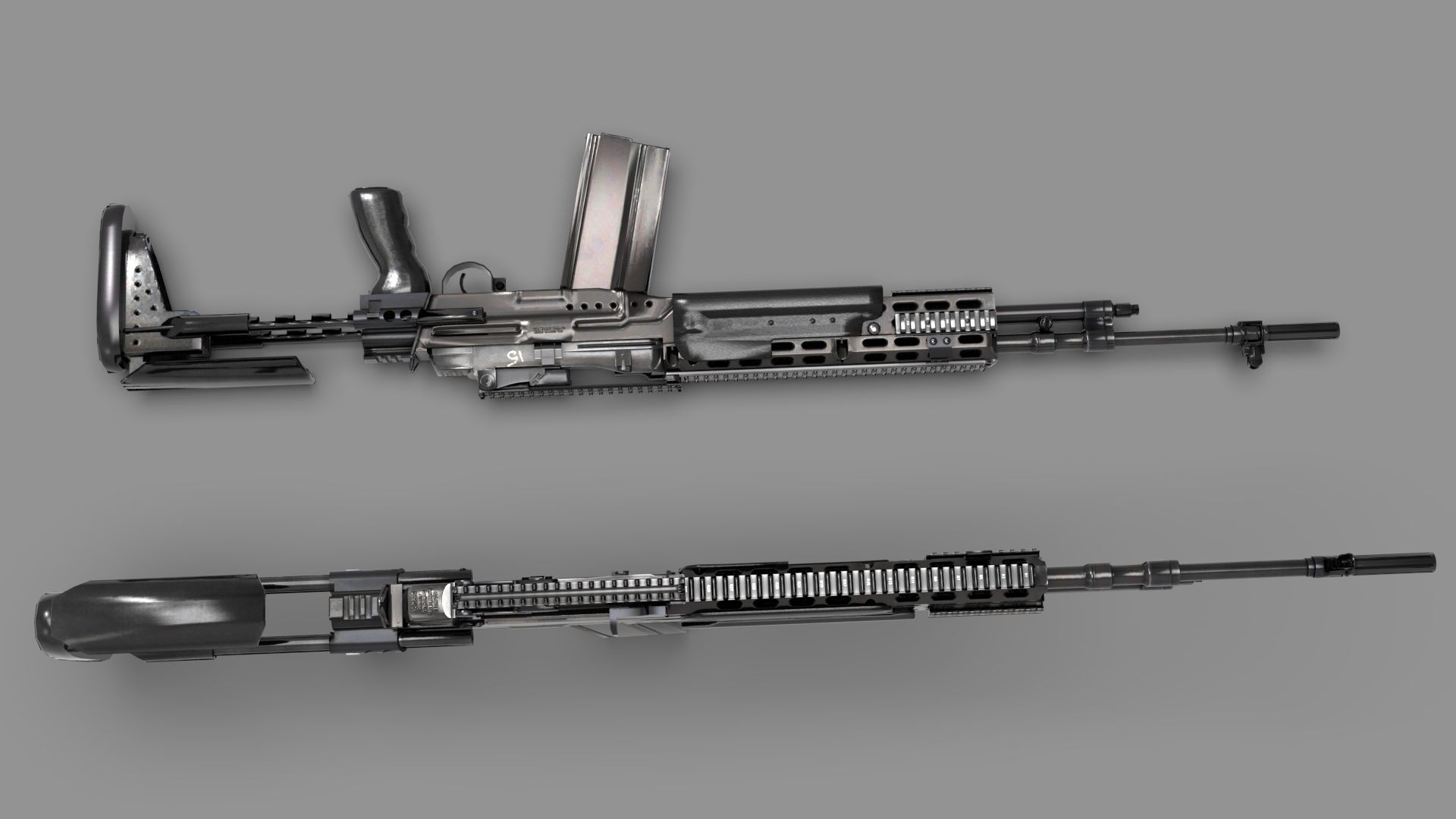 M14 EBR 3D model | CGTrader