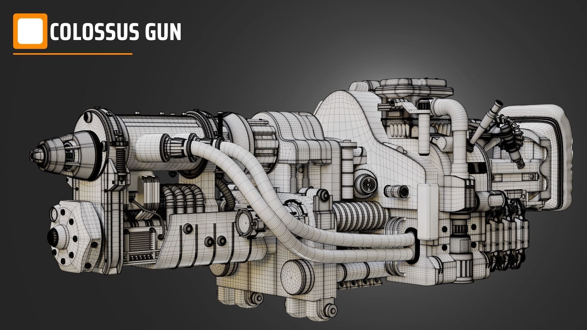 colossus gun 3D model | CGTrader