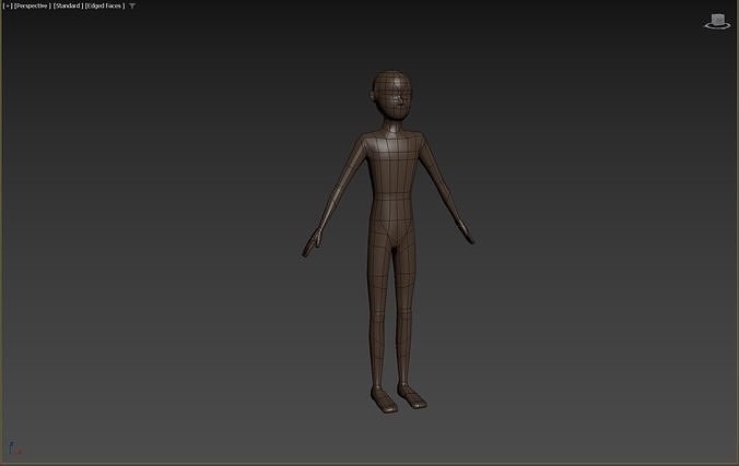 3D model Basic Person Model Low Poly VR / AR / low-poly | CGTrader