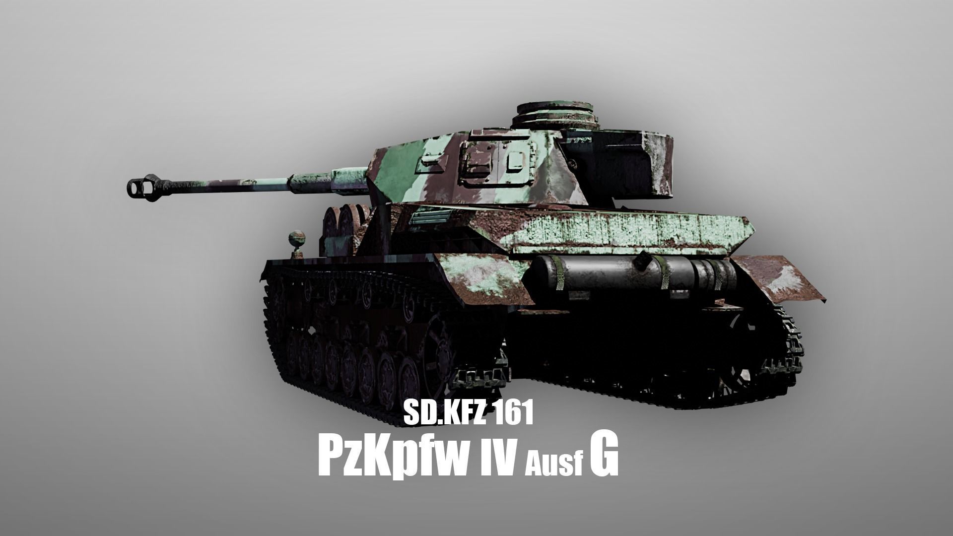 3D model Panzer 4 - PzKpfw IV - Ausf G - Camouflage Livery VR / AR ...