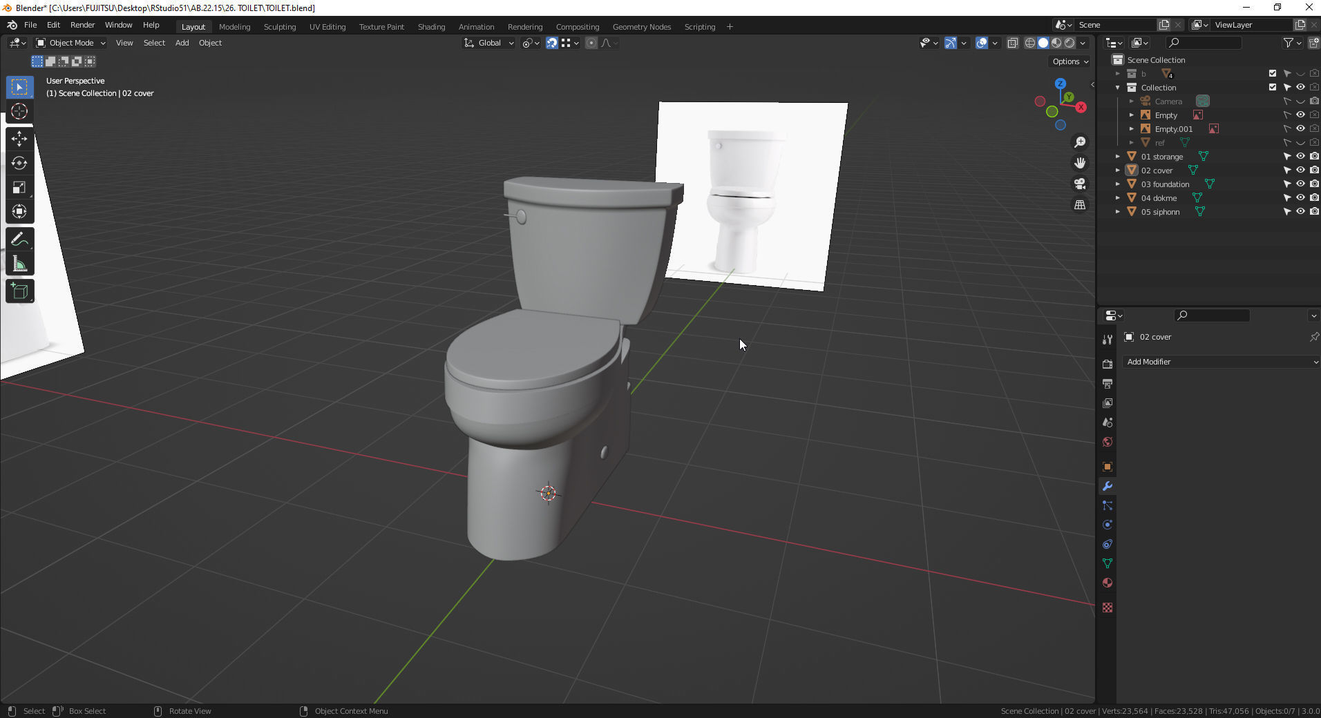 Toilet free VR / AR / low-poly 3D model | CGTrader